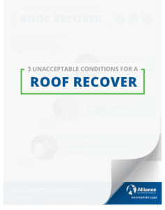 Three Unacceptable Conditions for a Roof Recover | Alliance Testing